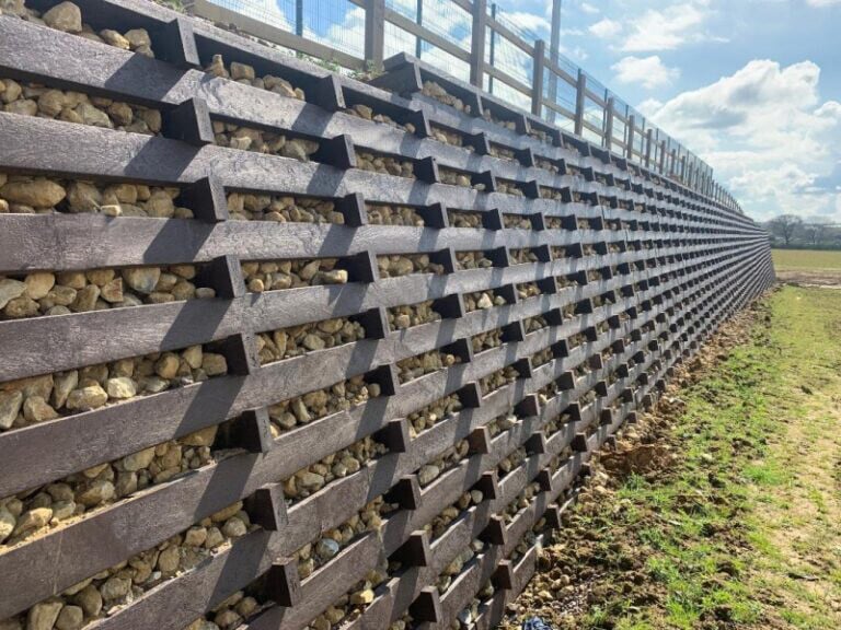 Traditional retaining walls